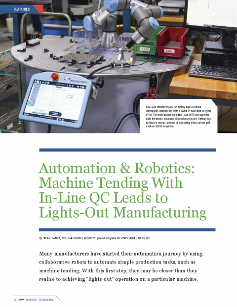 Machine Tending with In-Line QC Leads to Lights-Out Manufacturing | New ...